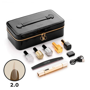 Apres - Gel-X Nail Extension Kit 2.0 - Natural Stiletto Extra Short ...