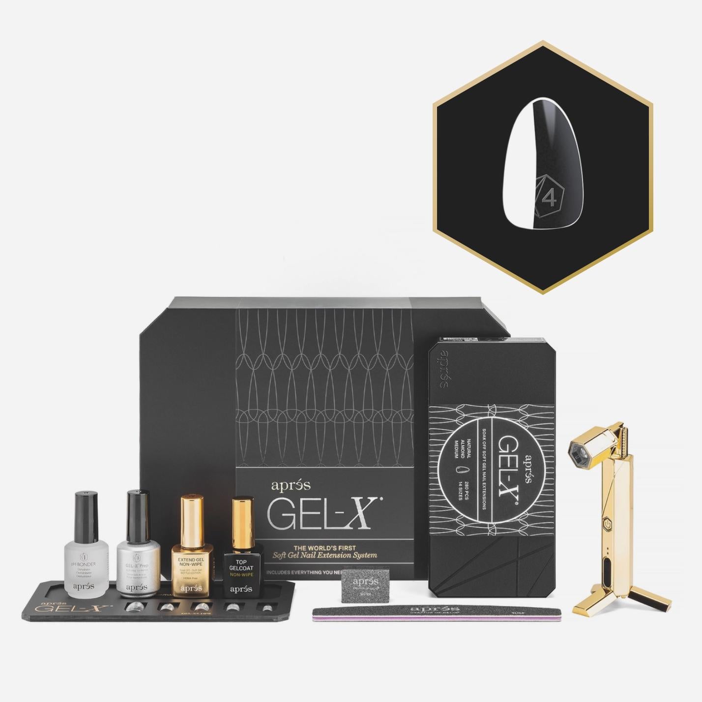 Aprés Gel-X Signature Kit Natural Almond Extra Short