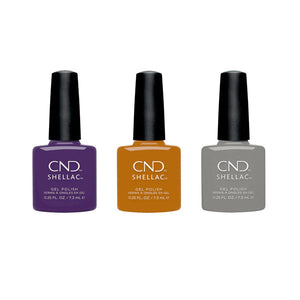 CND Gel Set - In Fall Bloom Set 4 - Brown, Grey, Multi, Orange, Purple ...