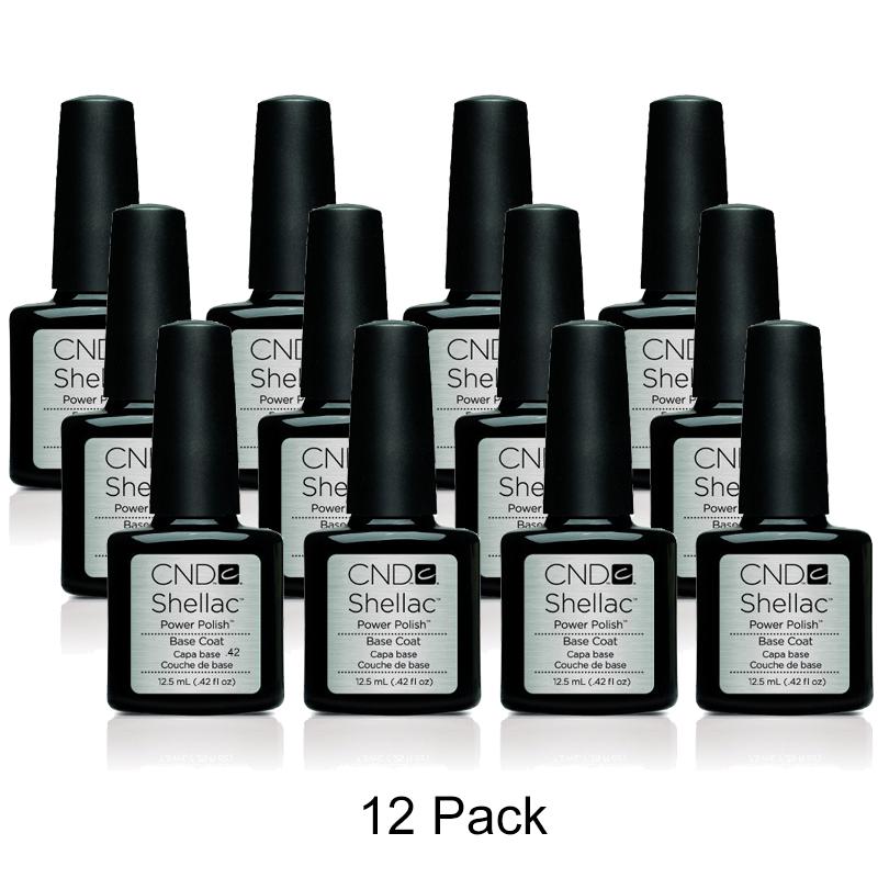 CND Shellac - Base Coat - 12 Pack 0.5 oz - Top & Base Coats - CNDS-Base-12 Pack 0.50 - Beyond Polish