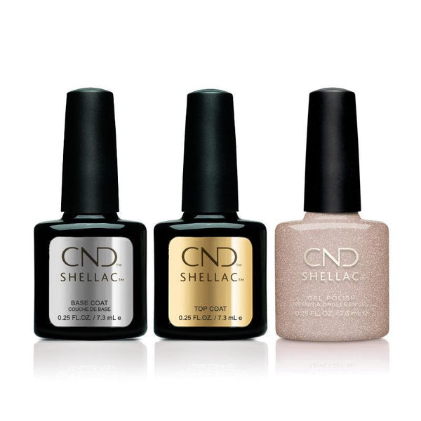 CND - Shellac Combo - Base, Top & Bellini - Gold Gel Polish - CNDS-BT ...