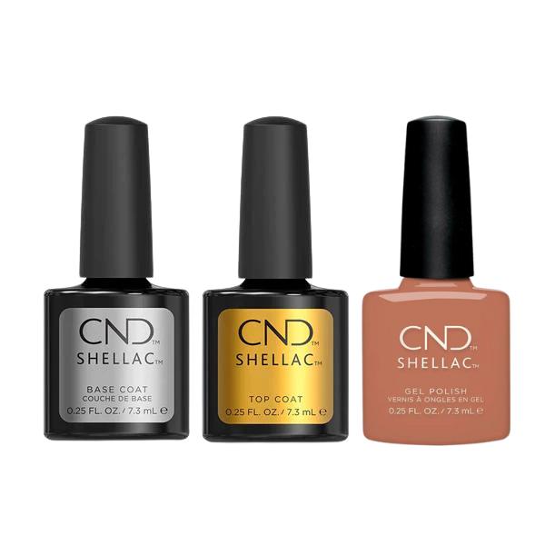 CND - Shellac Combo - Base, Top & Boheme - Tan Gel Polish - CNDS-BT ...