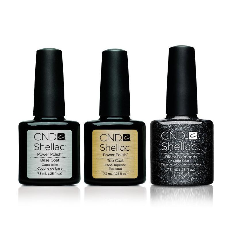 CND - Shellac Combo - Base, Top & Dark Diamond