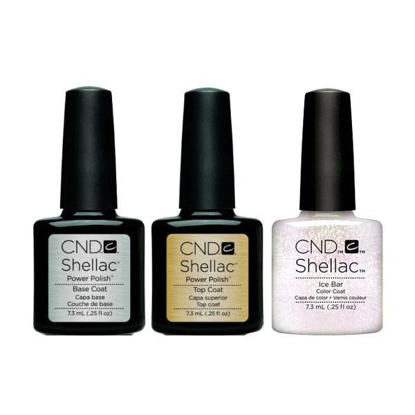 CND - Shellac Combo - Base, Top & Ice Bar