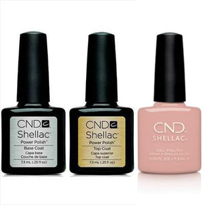 CND - Shellac Combo - Base, Top & Self-Lover - Nude Gel Polish - CNDS ...