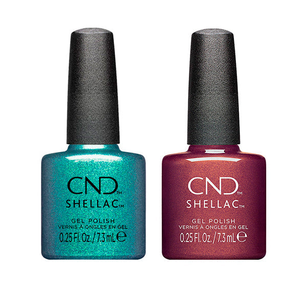 CND - Shellac Dynamic Duality - Shellac Set 1 - Green, Purple Gel ...