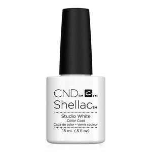 CND Shellac - Studio White 0.5 oz - White Gel Polish - CNDS-STUDIOWHITE ...