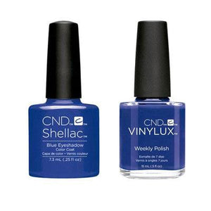 CND - Shellac & Vinylux Combo - Blue Eyeshadow - Blue Gel & Lacquer ...