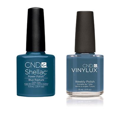CND - Shellac & Vinylux Combo - Blue Rapture - Blue Gel & Lacquer ...