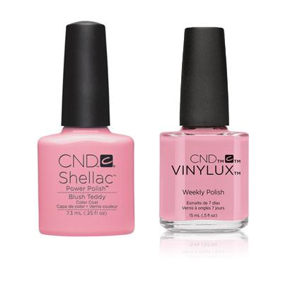 CND - Shellac & Vinylux Combo - Blush Teddy - Pink Gel & Lacquer Polish ...