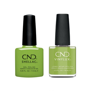 CND - Shellac & Vinylux Combo - Meadow Glow - Green Gel & Lacquer ...