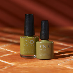CND - Shellac & Vinylux Combo - Olive Grove - Green Gel & Lacquer ...