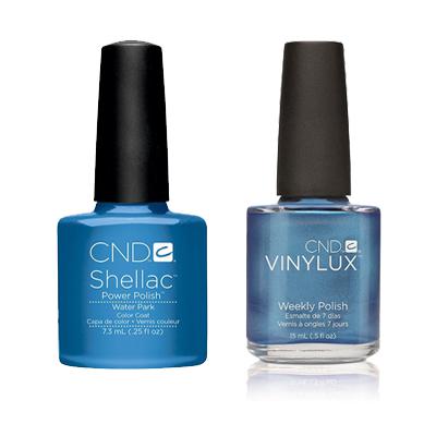 CND - Shellac & Vinylux Combo - Water Park - Blue Gel & Lacquer Polish ...