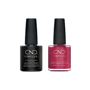 CND - Vinylux Topcoat & Red Baroness 0.5 oz - #139 - Red Nail Lacquer ...