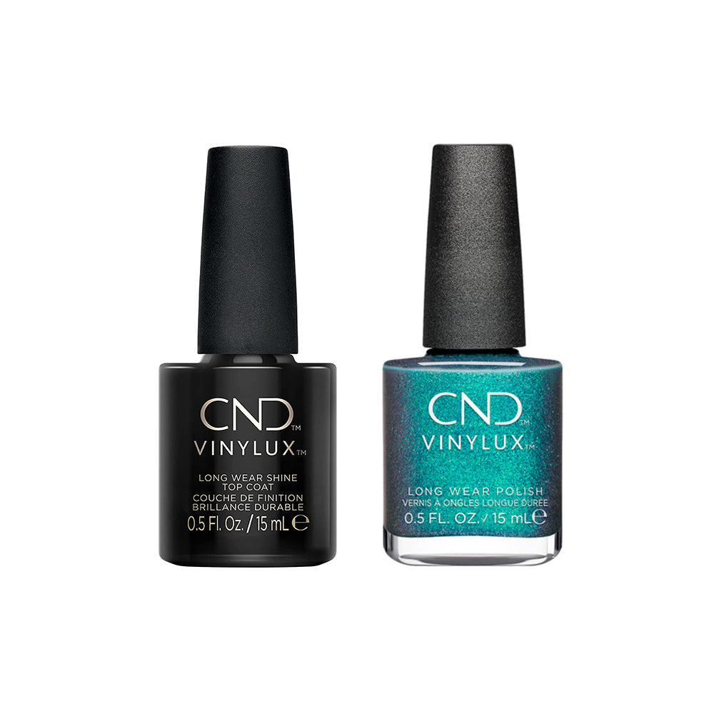 CND - Vinylux Topcoat & Teal-Tricity 0.5 oz - #478