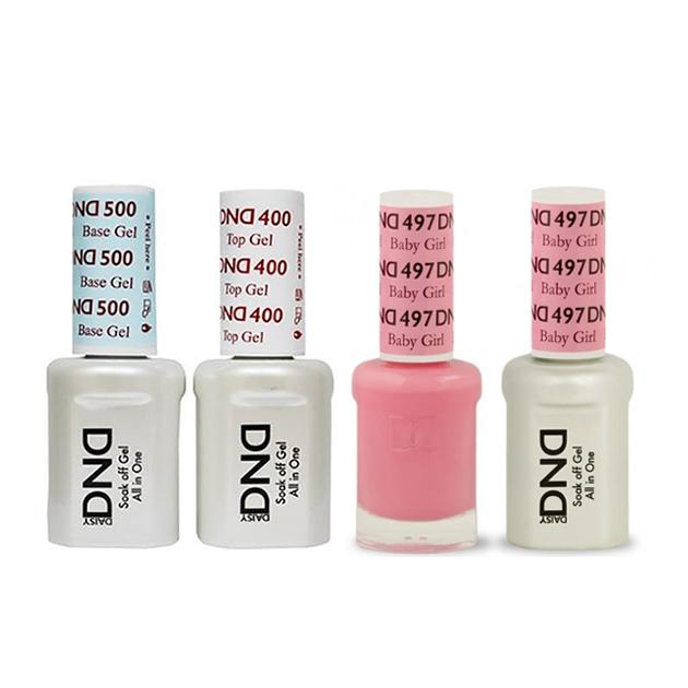 DND - Base, Top, Gel & Lacquer Combo - Baby Girl - #497 - Pink Gel ...