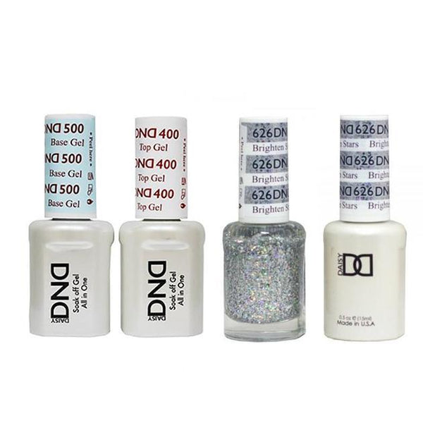 DND - Base, Top, Gel & Lacquer Combo - Brighten Stars - #626 - Silver ...