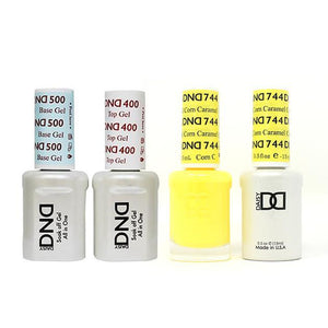 DND - Base, Top, Gel & Lacquer Combo - Caramel Corn - #744