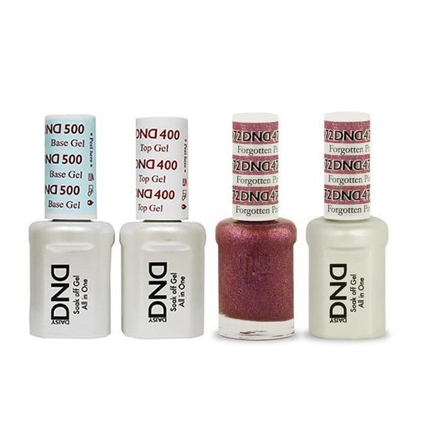 DND - Base, Top, Gel & Lacquer Combo - Forgotten Pink - #472 - Pink Gel ...