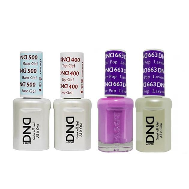 DND - Base, Top, Gel & Lacquer Combo - Lavender Pop - #663 - Pink Gel ...