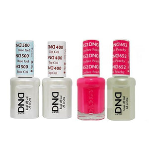 DND - Base, Top, Gel & Lacquer Combo - Lychee Peachy - #652 - Pink Gel ...
