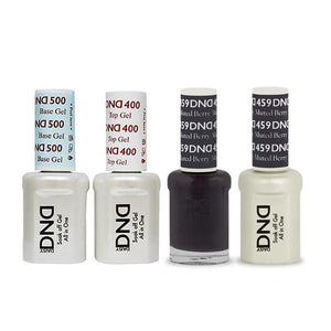 DND - Base, Top, Gel & Lacquer Combo - Muted Berry - #459 - Black Gel ...