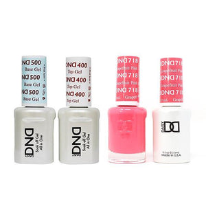 DND - Base, Top, Gel & Lacquer Combo - Pink Grapefruit - #718 - Pink ...
