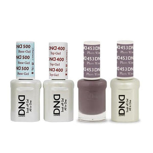 DND - Base, Top, Gel & Lacquer Combo - Plum Wine - #453 - Purple Gel ...