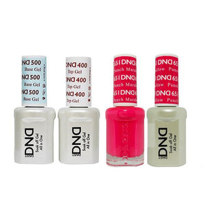 DND - Base, Top, Gel & Lacquer Combo - Punch Marshmallow - #651 - Pink ...