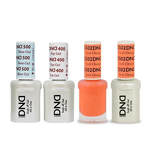 DND - Base, Top, Gel & Lacquer Combo - Soft Orange - #502 - Orange Gel ...