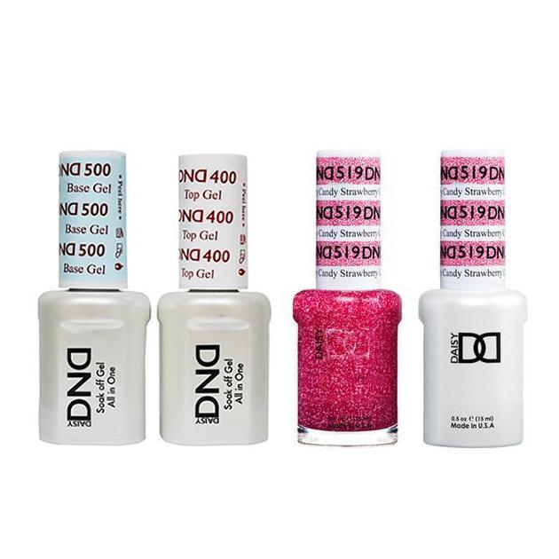 DND - Base, Top, Gel & Lacquer Combo - Strawberry Candy - #519 - Red ...
