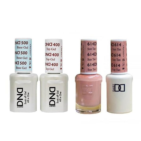 DND - Base, Top, Gel & Lacquer Combo - Sun Tan - #614 - Nude Gel ...