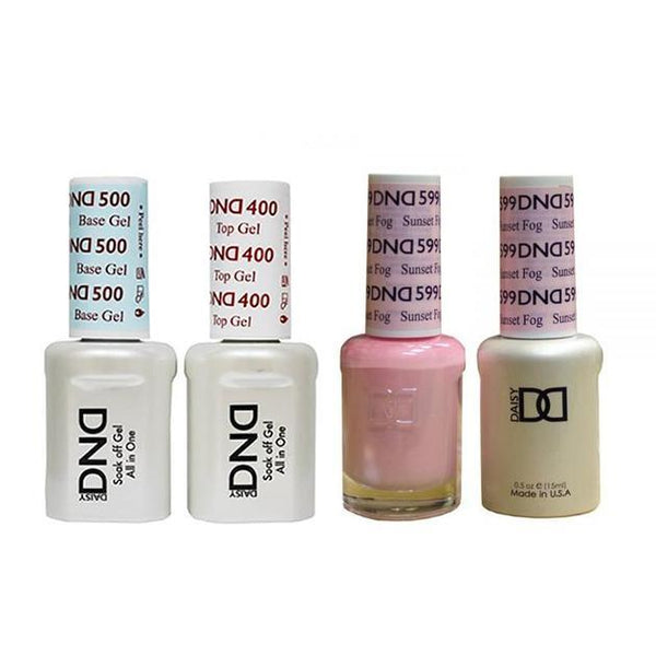 DND - Base, Top, Gel & Lacquer Combo - Sunset Fog - #599 - Pink Gel ...