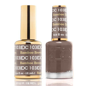 DND - DC Duo - Bamboo Brown - #DC103 - Brown Gel & Lacquer Polish - DND ...