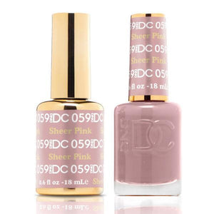 DND - DC Duo - Sheer Pink - #DC059 - Pink Gel & Lacquer Polish - DND ...