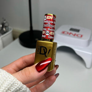 DND - Diva 9D Cat Eye - Glassball - Fiesty Paws #02 - Red Gel Polish ...