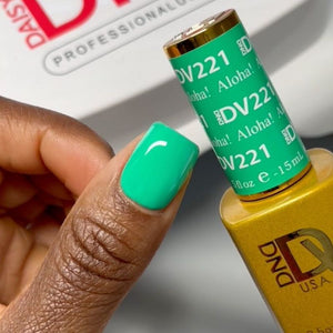 DND - Diva Duo - Aloha! - #221 - Green Gel & Lacquer Polish - DND ...