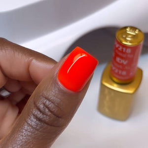 DND - Diva Duo - Astral Spark - #218 - Orange, Red Gel & Lacquer Polish ...