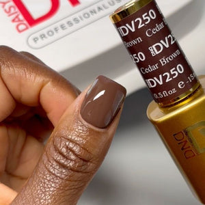 DND - Diva Duo - Cedar Brown - #250 - Brown Gel & Lacquer Polish - DND ...