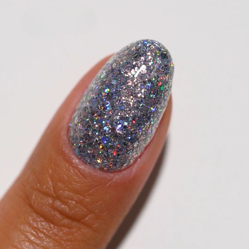 DND - Diva Duo - Chunky Holo - #025 - Silver Gel & Lacquer Polish - DND ...