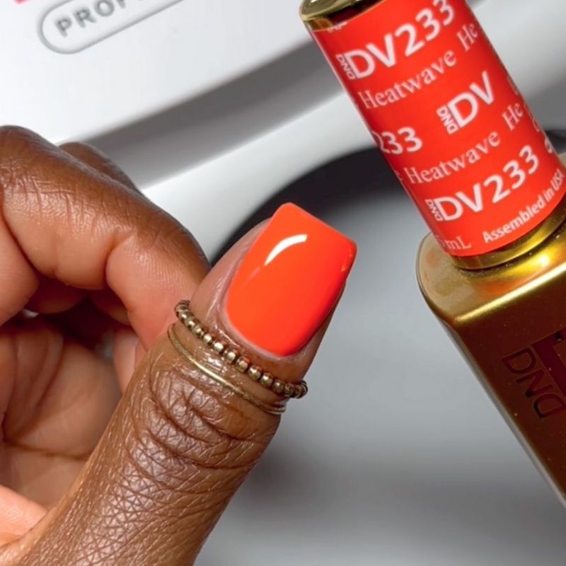 DND - Diva Duo - Heatwave - #233 - Orange Gel & Lacquer Polish - DND ...
