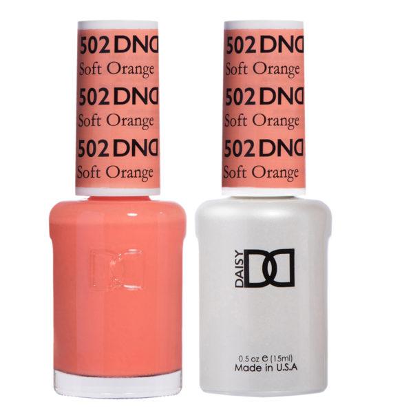 DND - Gel & Lacquer - Soft Orange - #502 - Orange Gel & Lacquer Polish ...