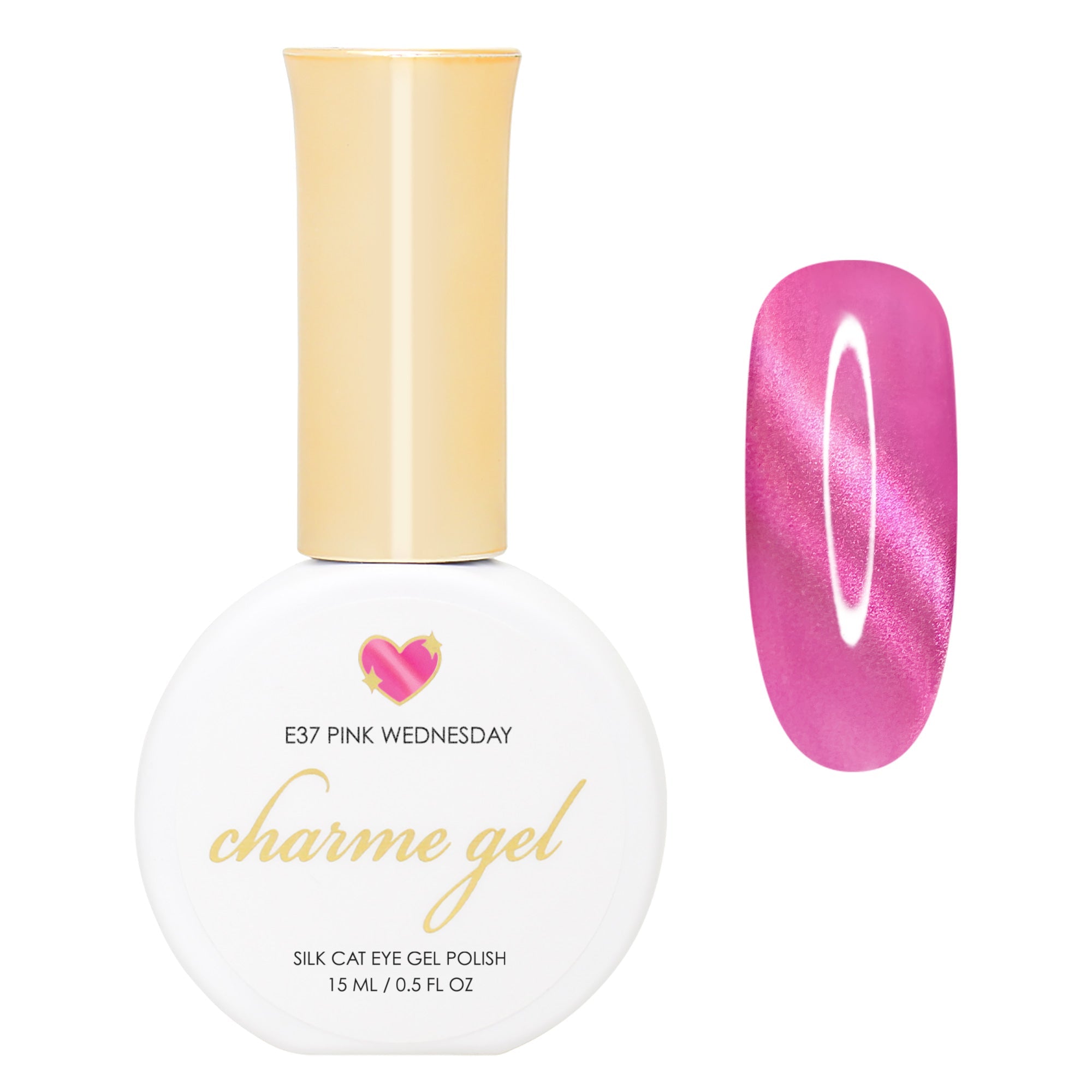 Daily Charme E37 Pink Wednesday Magnetic Gel Polish
