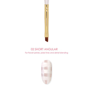 Daily Charme - Nail Art Brush - 02 Short Angular - Nail Art - DCHARM ...