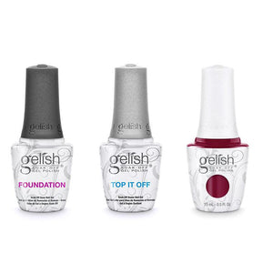 Gelish Combo - Base, Top & Stand Out - Red Gel Polish - HG-BT-1110823 ...