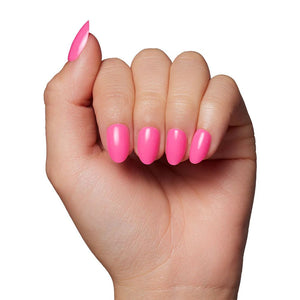 Glamnetic - Press On - Hot Pink - Short Oval - Pink Nail Extensions ...
