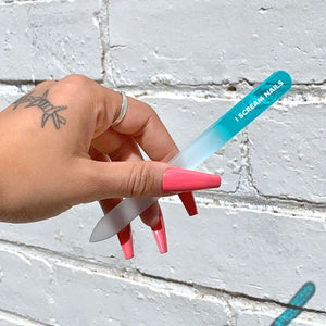 I Scream Nails - Glass Nail File - Blue Transparent - Manicure ...