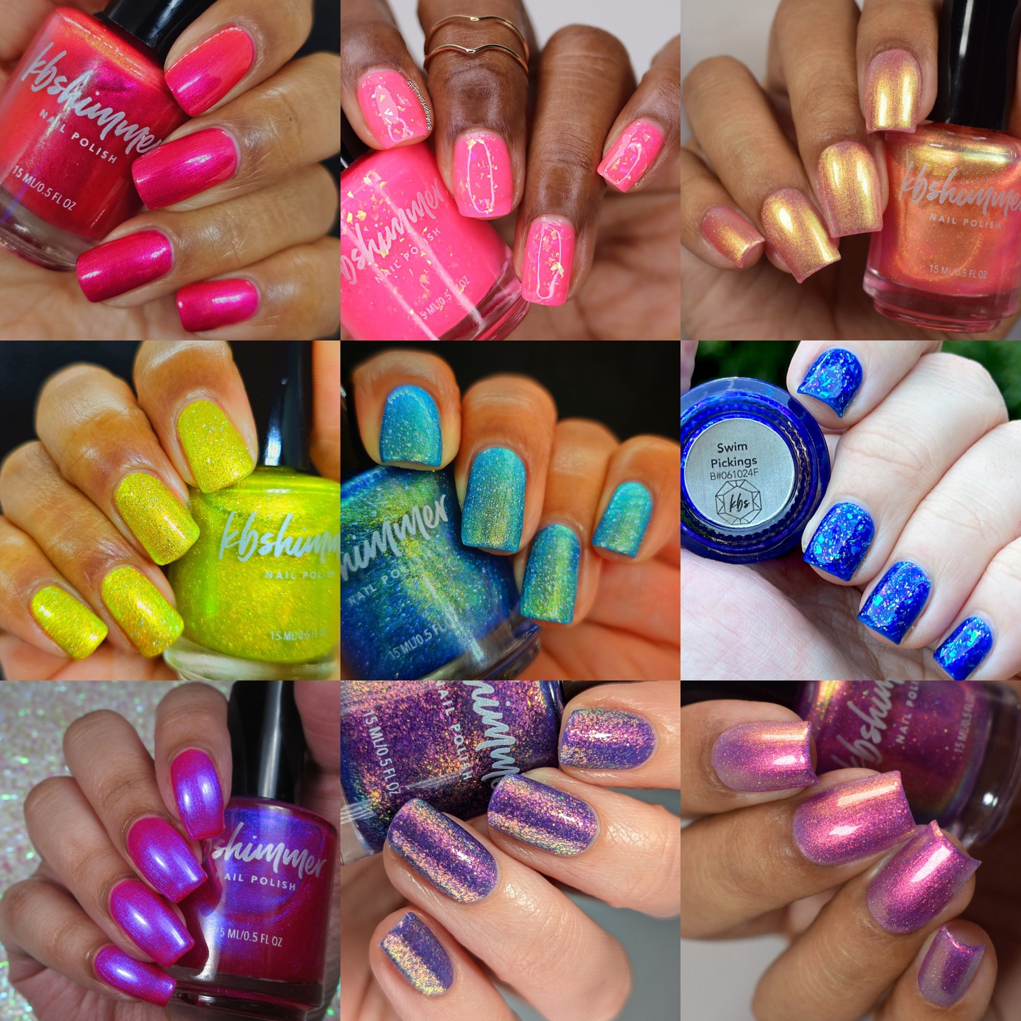 KBShimmer - Nail Polish - Summer Vibes Collection - Nail Lacquer - KBS ...
