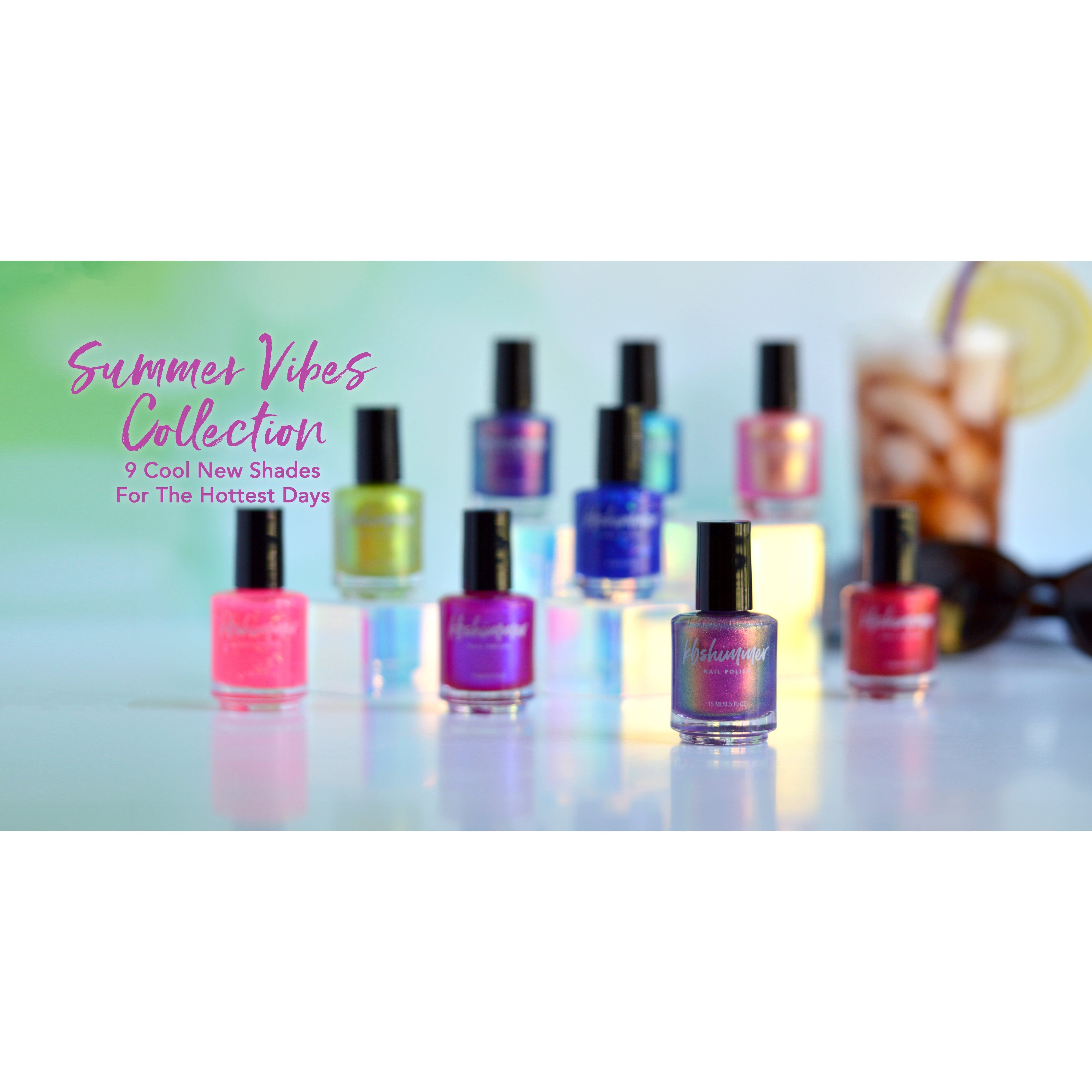 KBShimmer - Nail Polish - Summer Vibes Collection - Nail Lacquer - KBS ...