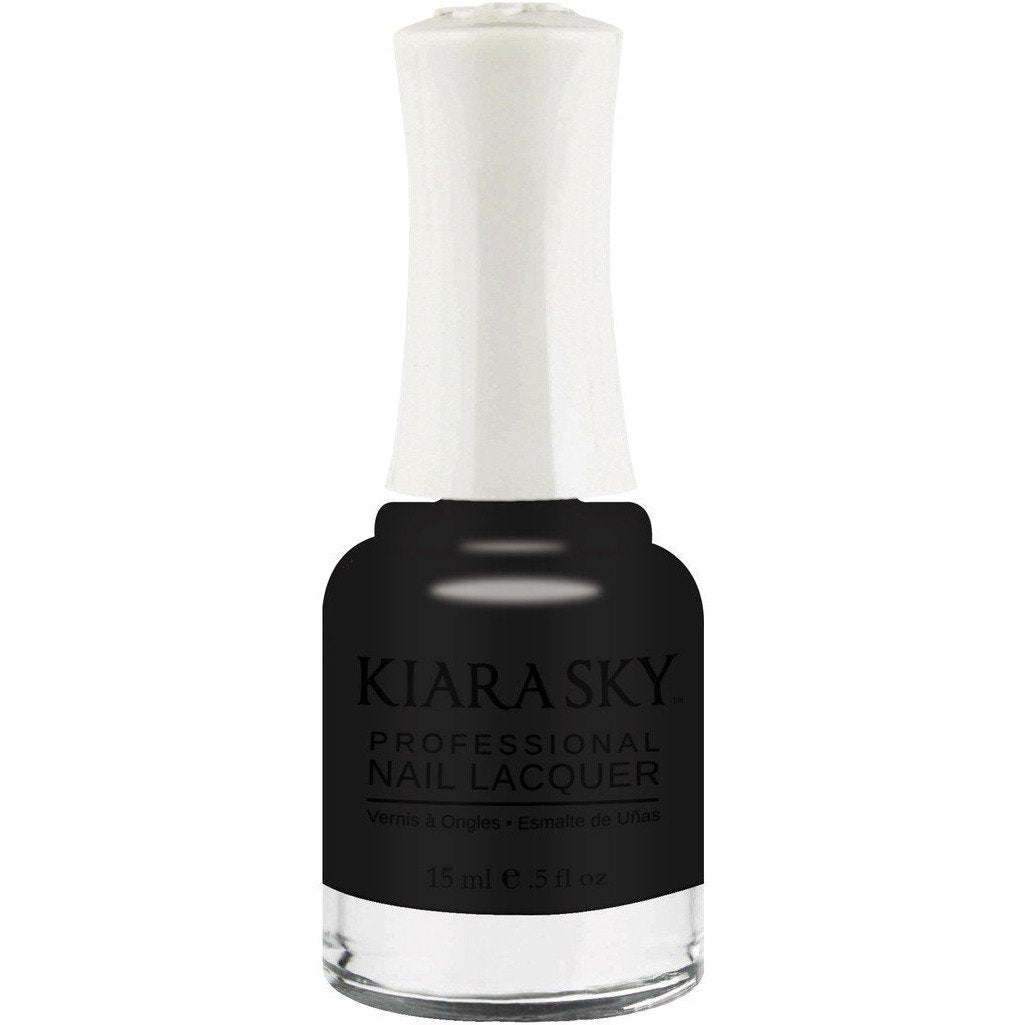 Kiara Sky - Black To Black 0.5 oz - #N435 - Black Nail Lacquer - KSL ...